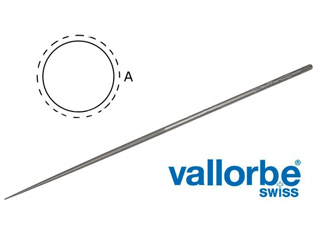 Надфиль круглый Vallorbe 2410-140 мм №2